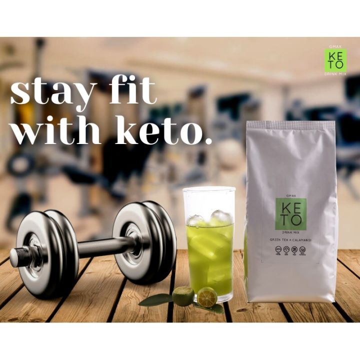 Gmax Keto Drink Mix Green Tea + Calamansi 1-Kilo Pack (Up to 50 ...