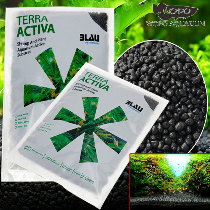 2KG Black Soil Shrimp And Plant Aquarium Active Substrate Decoration ...