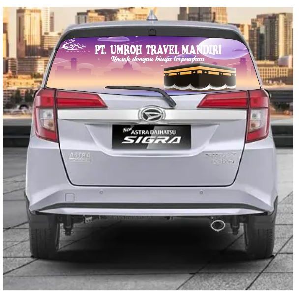 Stiker Kaca Belakang / Stiker One Way Oneway Daihatsu Sigra / Toyota ...