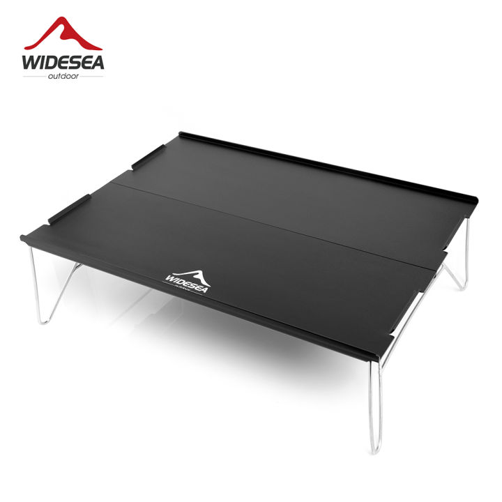 Widesea Outdoor Camping Table Foldable Detachable Desktop Aluminium ...