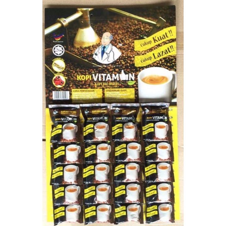 Kopi Vitamin Bio Herbs Original with free gift | Lazada