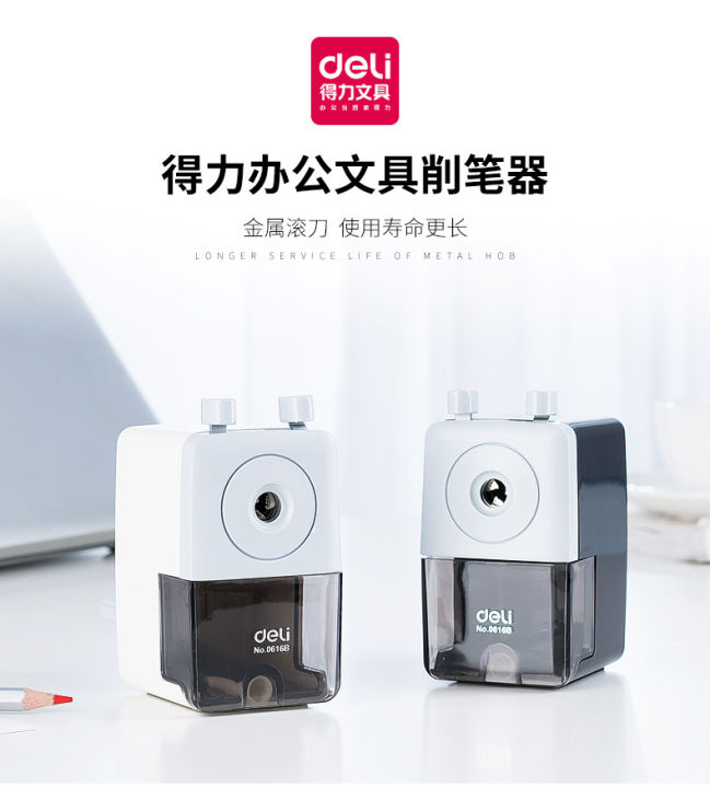 DELI Rotary Sharpener 0616B / Table Sharpener | Lazada