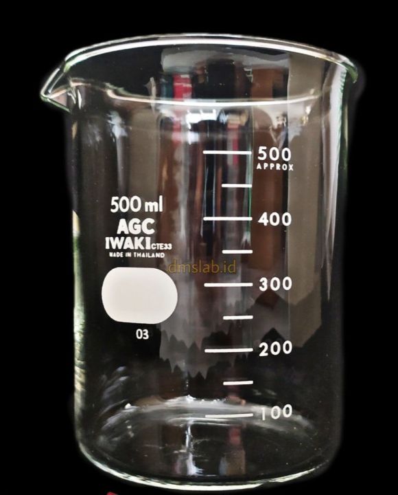 BEAKER GLASS 500 ML IWAKI GELAS KIMIA | Lazada Indonesia