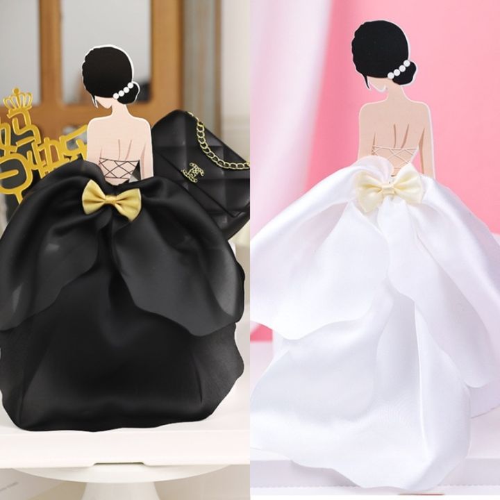 Goddess Back View Cake Decoration Insert Card Wedding Wedding Dress ...