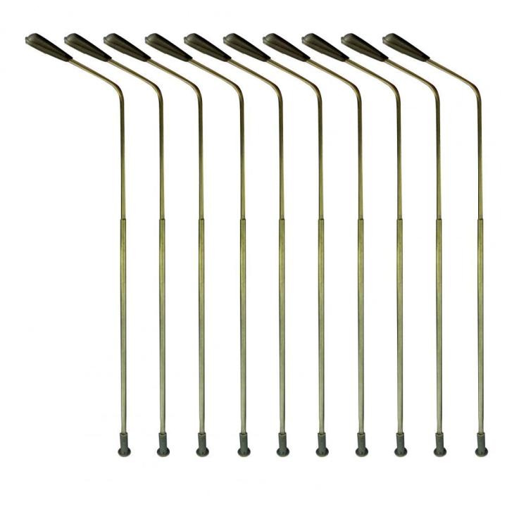 [Hot K] 10Pcs 1:75 Scale DIY Model Miniature Railway Train Lamp Post ...