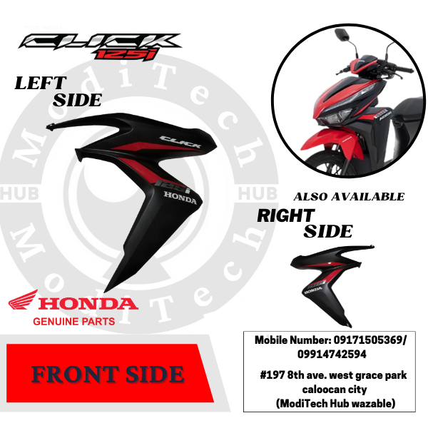 HONDA GENUINE FRONT SIDE MATTE RED FOR CLICK 125i | Lazada PH