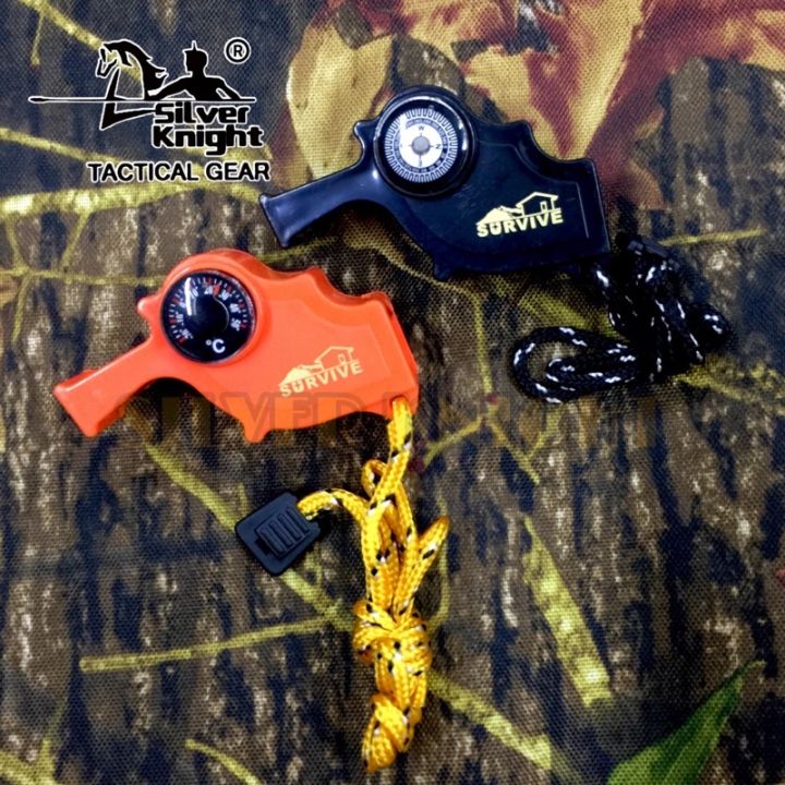 4 in 1 Survival Whistle Rescue Multifunctional Plastic Whistle Compass ...