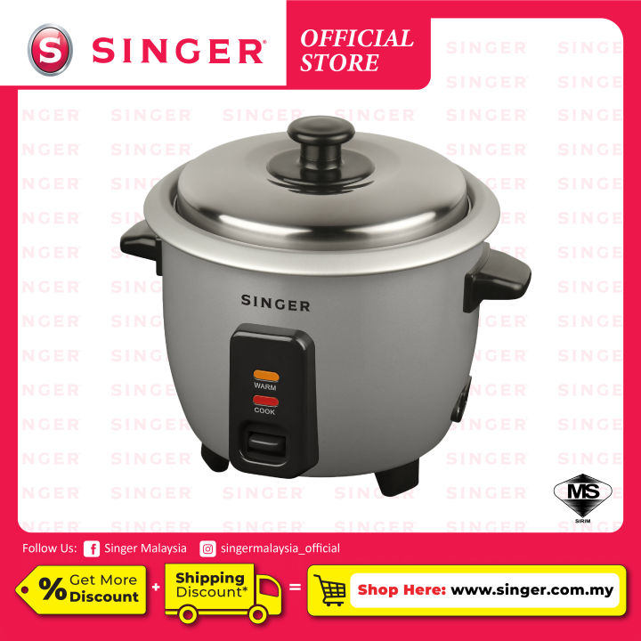 [NO COD] Singer RC06 0.6L Rice Cooker | Lazada