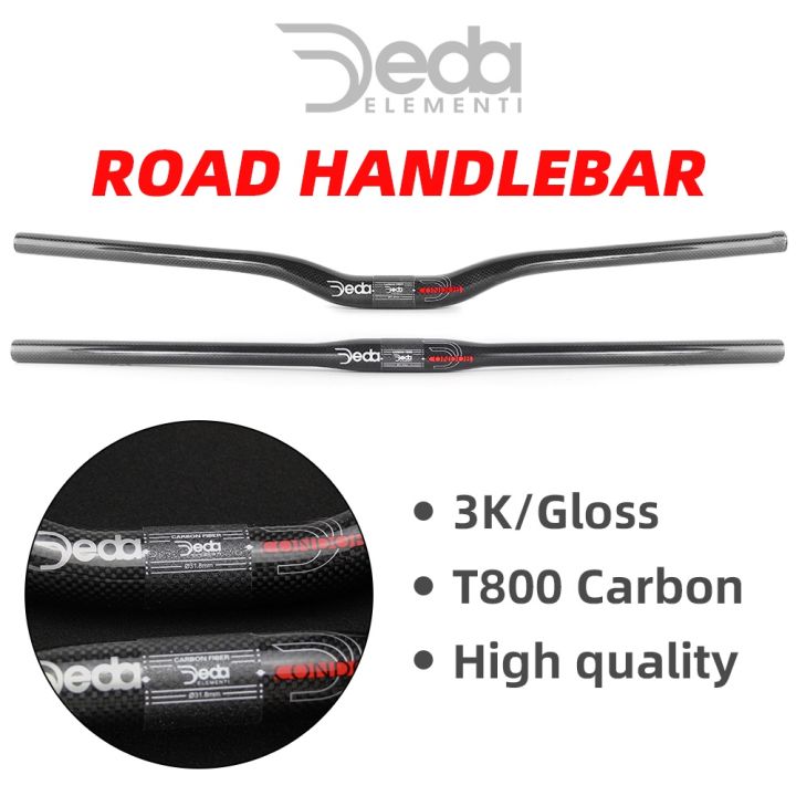 DEDA Full Carbon MTB Mountain Bike Handlebar 3K Gloss Black Flat /Rise ...