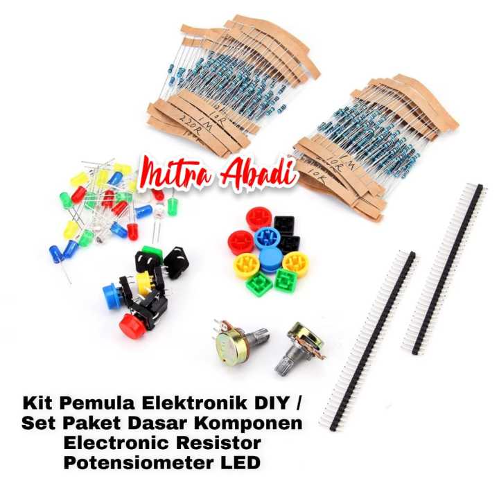 Kit Pemula Elektronik DIY / Set Paket Dasar Komponen Electronic ...