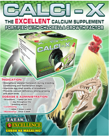 Calci-X Calci X Calcium Lactate + Vitamins ADE for Gamefowl (20/50/100 ...