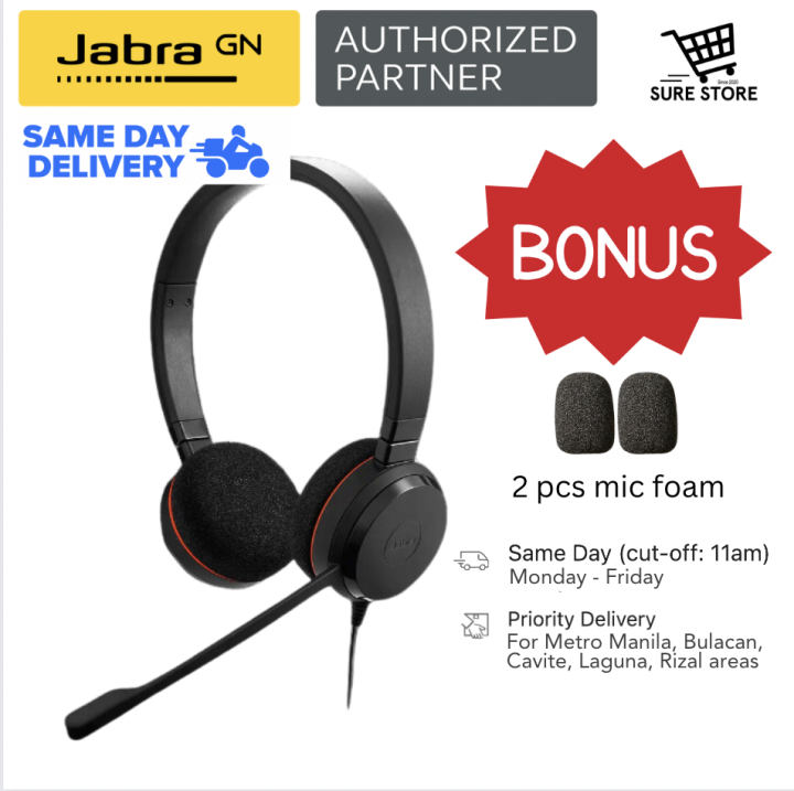 Jabra Evolve 20 MS USB Headset | Lazada PH
