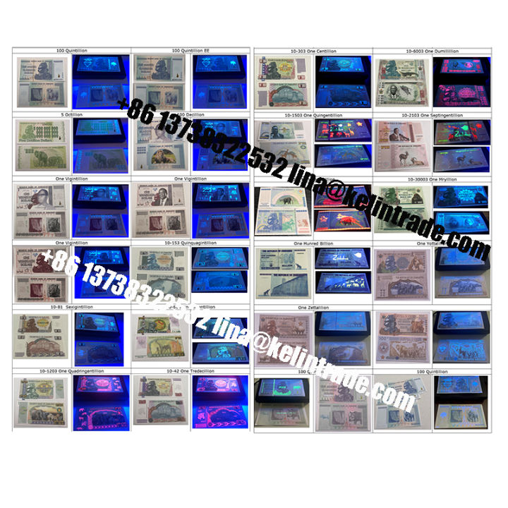 10pcs 100 Trillion Dollars Blue Quintillion 5 Octillion Centillion ...