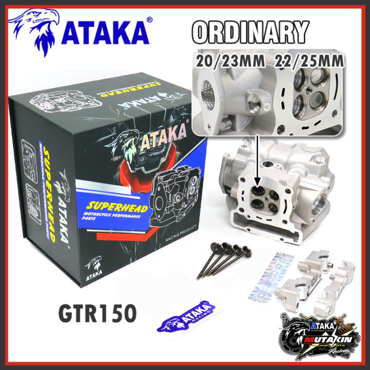 ATAKA Racing head CNC super head 25 22 Cylinder Head PORTING Sonic 150 Supra GTR CBR 150 LED ...