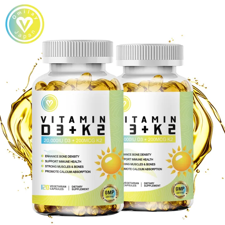 Probiotic Capsule Immune Support Dietary Supplements Vitamin D3 & K2 ...