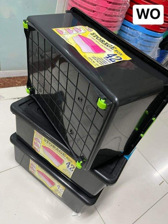 42 liters STORAGE BOX 1PC in RECTANGULAR SHAPE | Lazada PH