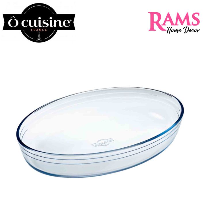 O'Cuisine 3000ML Oval Roaster Borosilicate Glass Casserole / Ovenware ...
