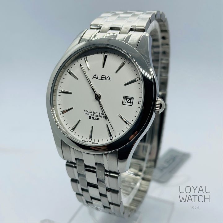 Jam Tangan ALBA ORIGINAL PRIA AXHK95 SILVER PUTIH | Lazada Indonesia