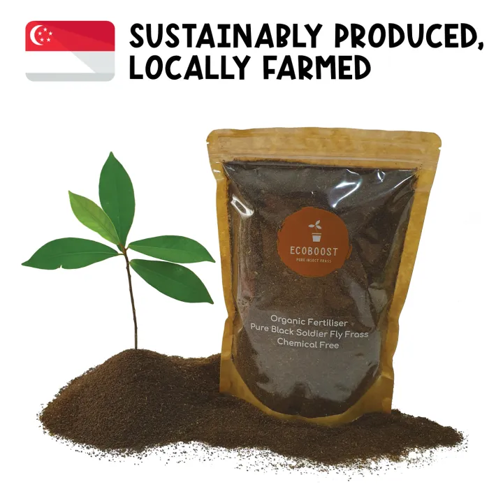 ECOBOOST Organic Fertiliser Pure Black Soldier Fly Insect Frass Worm ...