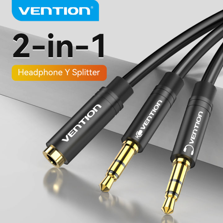 Vention Audio Splitter for Audio and Mic 3.5mm Audio Extension Cable ...