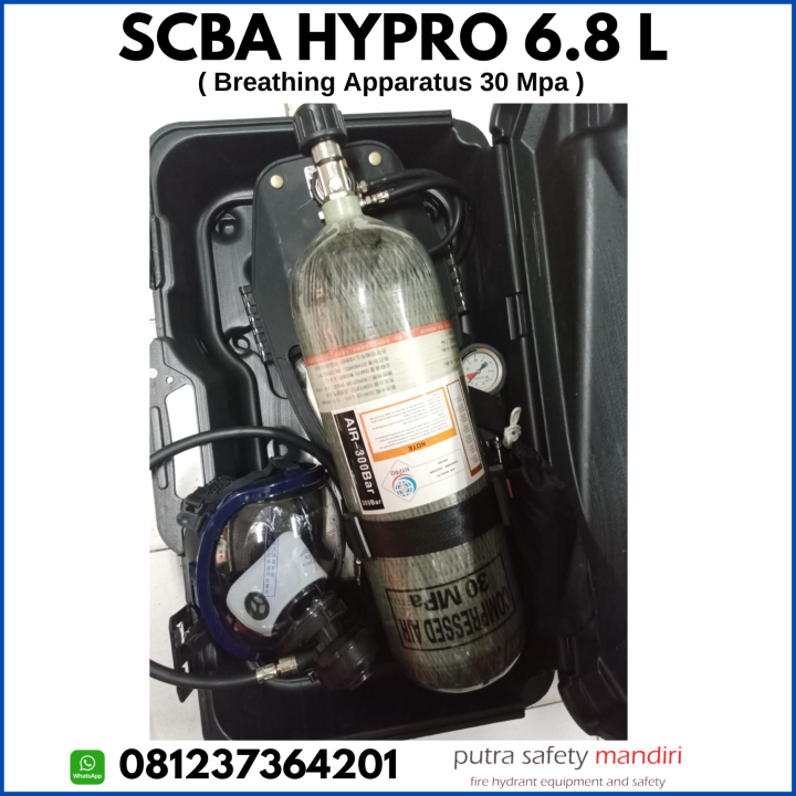 SCBA COMPOSITE 6.8 L SELF CONTAINED BREATHING APPARATUS 300 BAR TABUNG ...