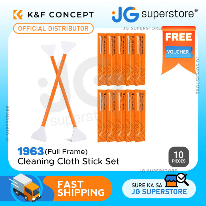 [CLEARANCE] K&F Concept 10-Piece Dual-Head Cleaning Cloth Stick Set for ...