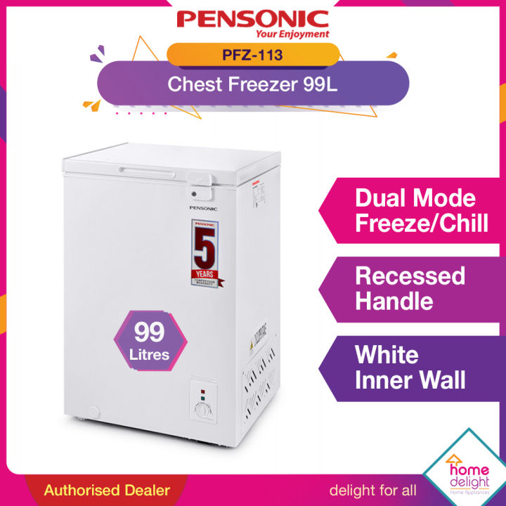 Pensonic Chest Freezer 99L 142L 299L [ PFZ-113 / PFZ-153 / PFZ-303 ...