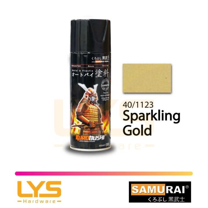 [LYShardware][SAMURAI] 40 Sparkling Gold Metallic Spray Paint 400ml ...