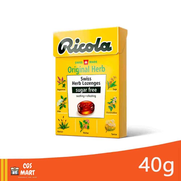 Ricola Original Herb Sugar Free Swiss Herb Lozenges Hard Candies 40g | Lazada PH