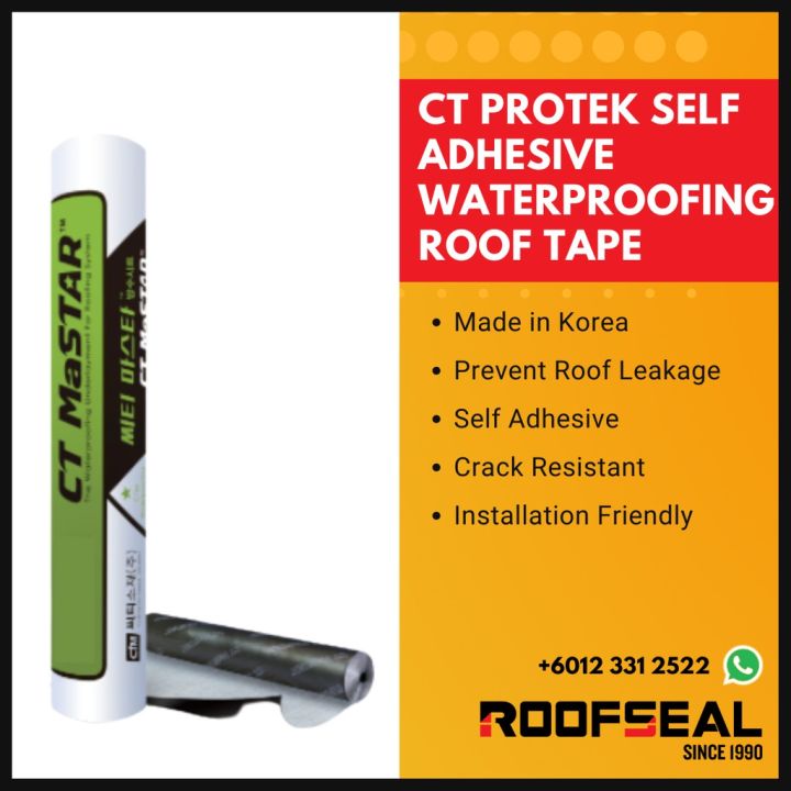 CT Protek Self Adhesive Waterproofing Roof Tape | Penampal Atap Bocor ...