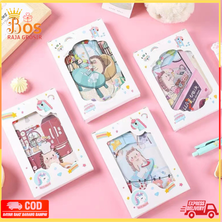 Notebook Glitter Motif Kartun Buku Tulis Anak Glitter Karakter Buku ...