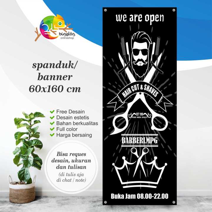 Spanduk Pangkas Rambut, Spanduk Barbershop, Banner Barbershop Murah ...