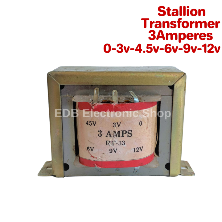 Transformer 3A Multi voltage 0-3v-4.5v-6v-9v-12v 3Amperes Multiple ...