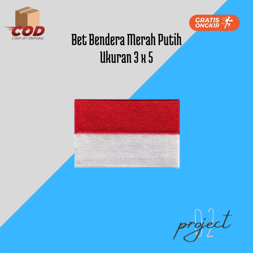 Bet Bendera Indonesia Merah Putih Ukuran 3x5 Full Bordir | Lazada Indonesia