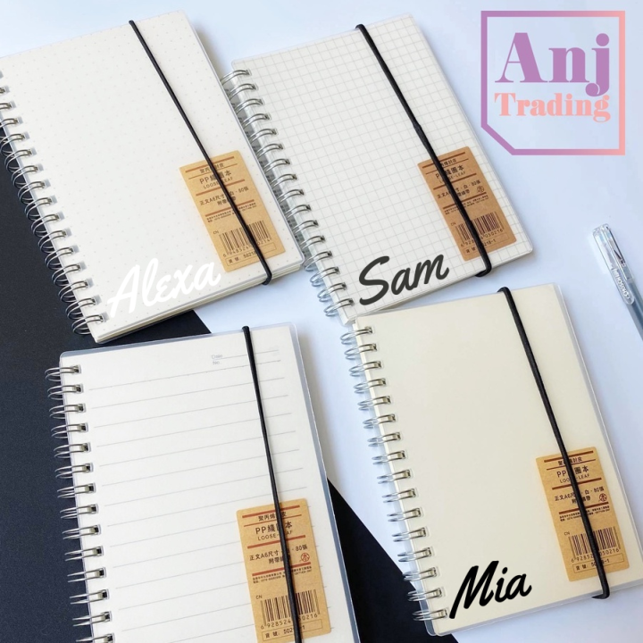 Blank Bullet Journal Spiral Notebook With Rope A6 size PERSONALIZE ...