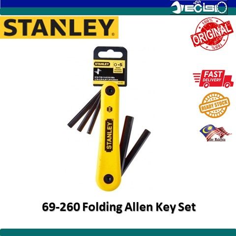STANLEY 69-260 Folding Allen Key Set (Pack of 5) | Lazada