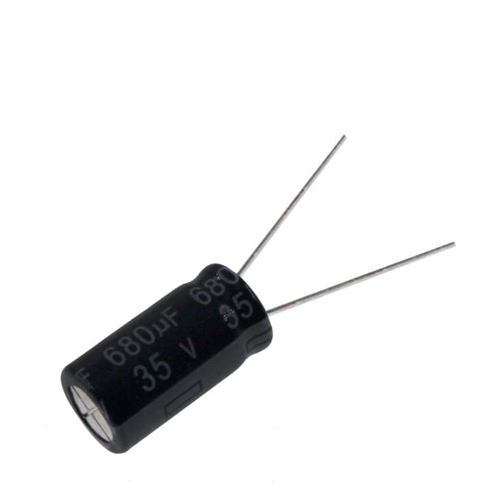5pcs 35v 680uf 35volt 680mfd 105c aluminum electrolytic capacitor 10× ...