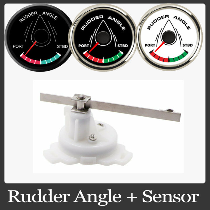 52mm 0-190 ohm Marine Rudder Angle Indicator Gauge Rudder Angle ...