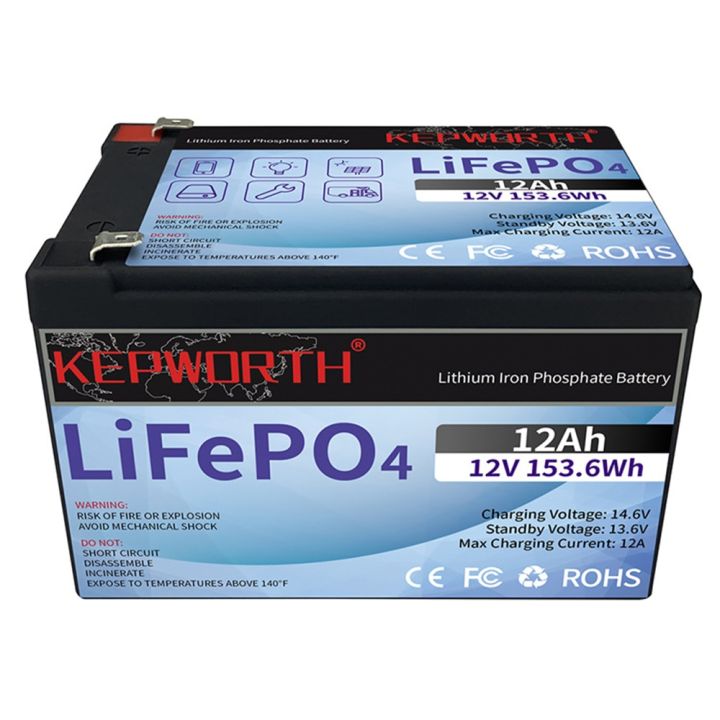 【Support-Cod】 New 12v 6ah 10ah 12ah 20ah 25ah 30ah Lifepo4 Pack Lithium ...