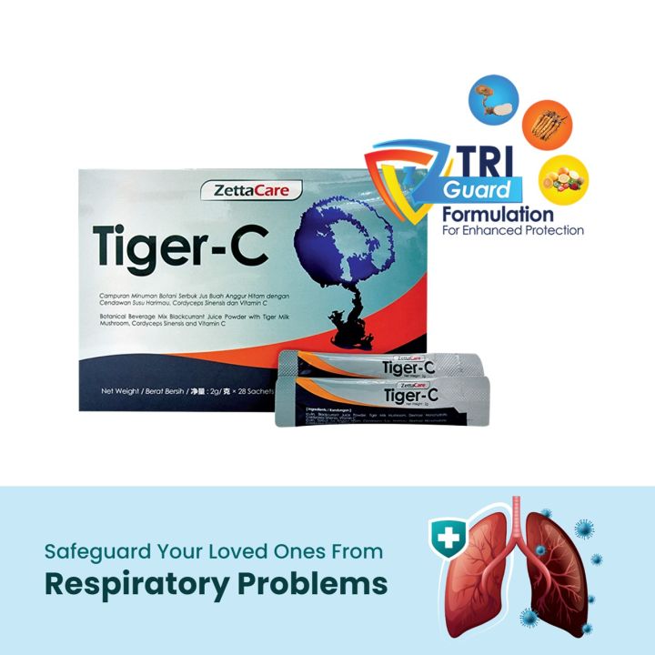 ZettaCare Tiger-C Black current Flavour 28's | Lazada