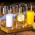 Edge Water Drinking Glasses 10 oz | Set of 6 | Ideal for Juice ...