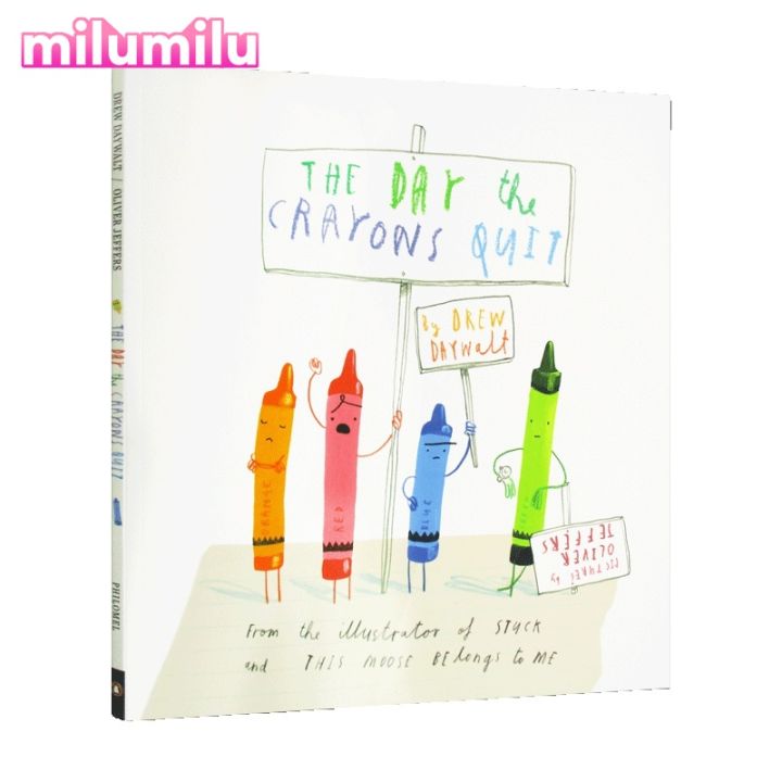 Milu Picture Book The Day The Crayons Quit Oliver Jeffers Original ...
