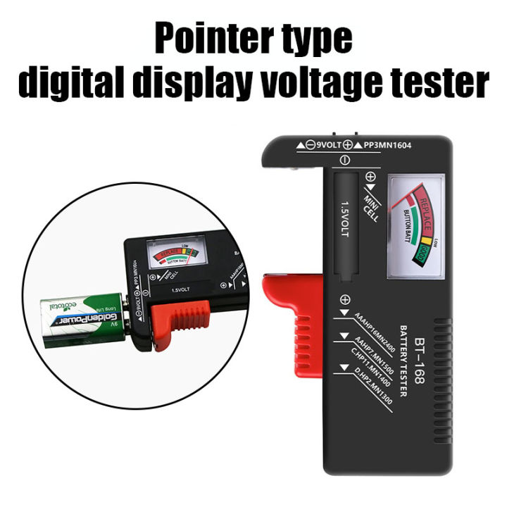 168 Battery Meter Checker Tester 1.5V Universal Button Cell Battery ...