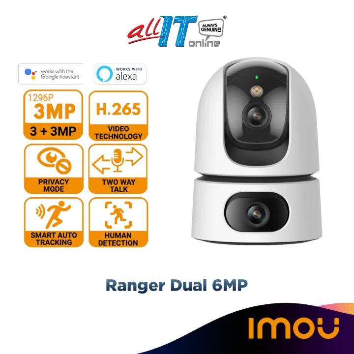 Imou Ranger 2 3MP 2K | Ranger Dual 3MP + 3MP Indoor Security Camera ...