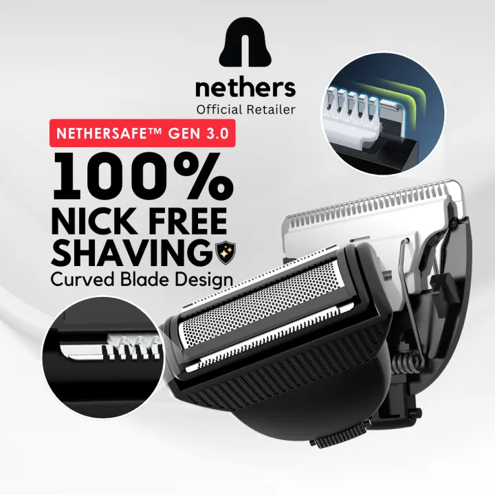 Nethers Undercut Trimmer CURVED EDGE Foil & Trimmer Replacement Blade ...