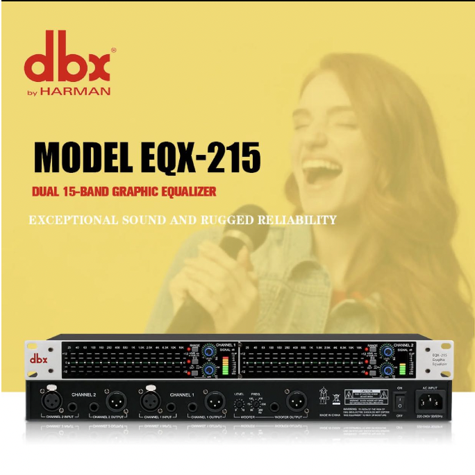 DBX EQX-215 New with SUBWOOFER Output Dual 15-Brand Graphic Equalizer Exceptional Sound and ...