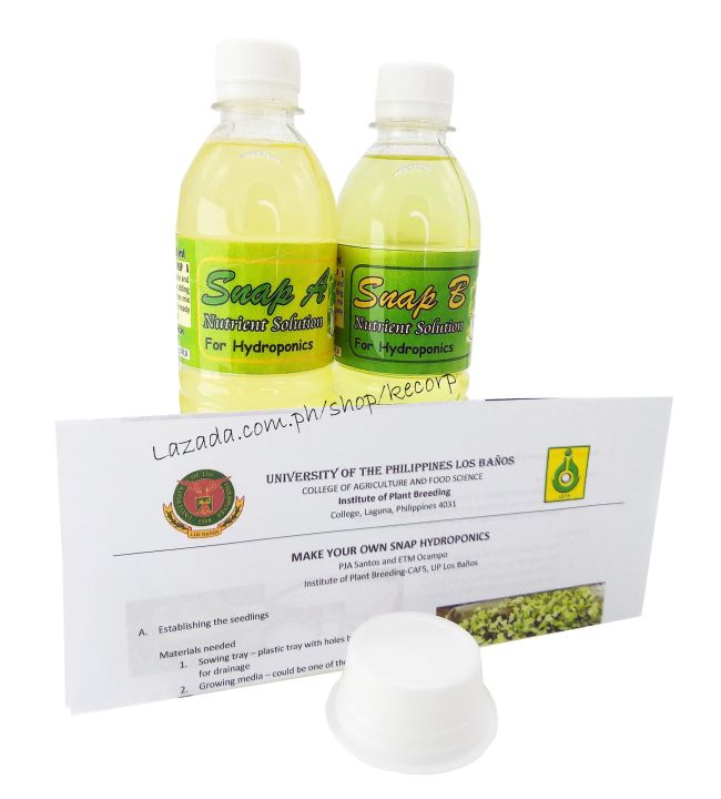 Snap Hydroponics Nutrient Solution 500ml Set Fertilizer | Lazada PH