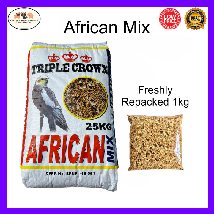 Triple Crown African Mix Bird Feed Seed Repacked 500g /1 kilo | Lazada PH