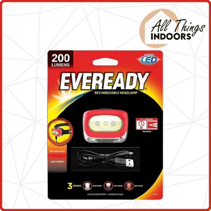 Eveready Rechargeable Headlight | Lazada PH
