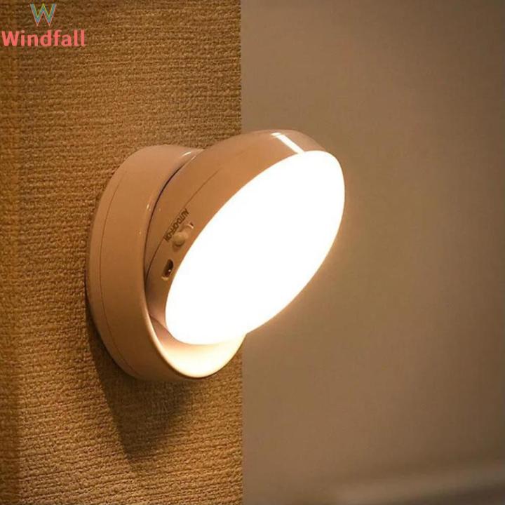 Sigomay 360 Rotated PIR Motion Sensor LED Night Light Wall Lamps ...
